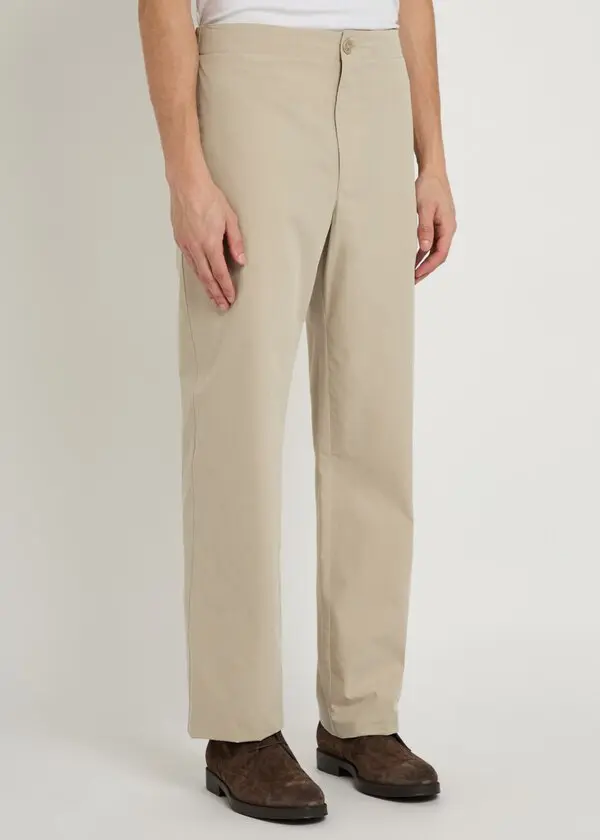 TOD'S Straight-leg Cotton-blend Trousers
