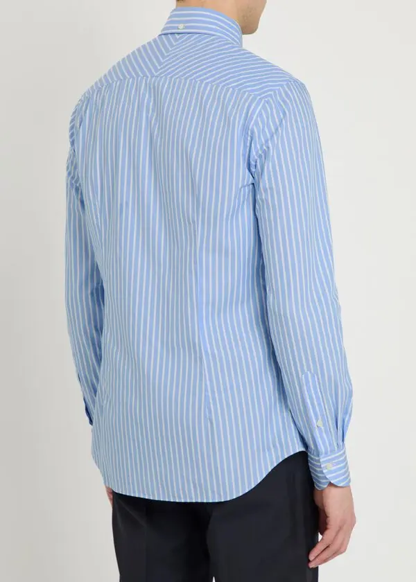 SLOWEAR Striped Cotton-poplin Shirt