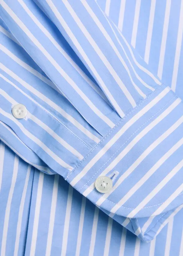SLOWEAR Striped Cotton-poplin Shirt