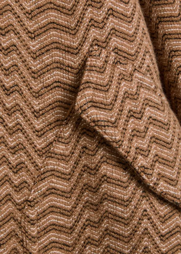Missoni Zigzag Wool-blend Bomber Jacket - Camel