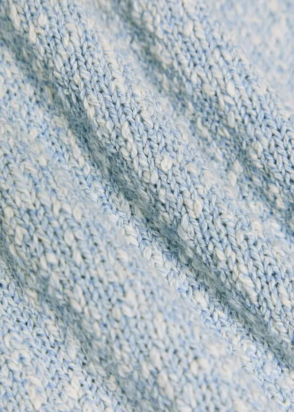 SLOWEAR Cotton Knit Crew-neck Jumper - Light Blue