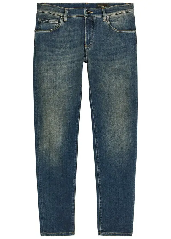 Dolce & Gabbana Walton Slim Tapered-leg Jeans - Denim