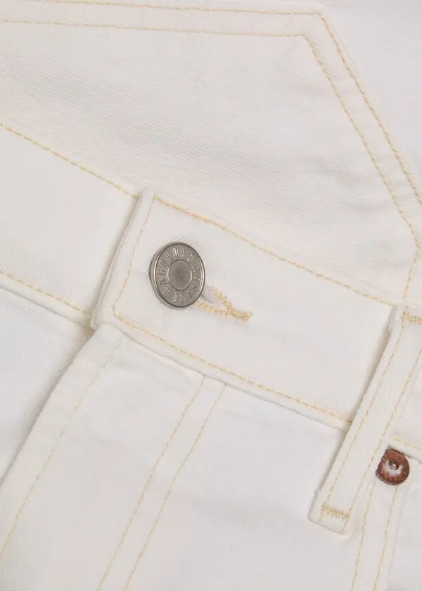 AGOLDE Harper Crop Straight-leg Jeans - White