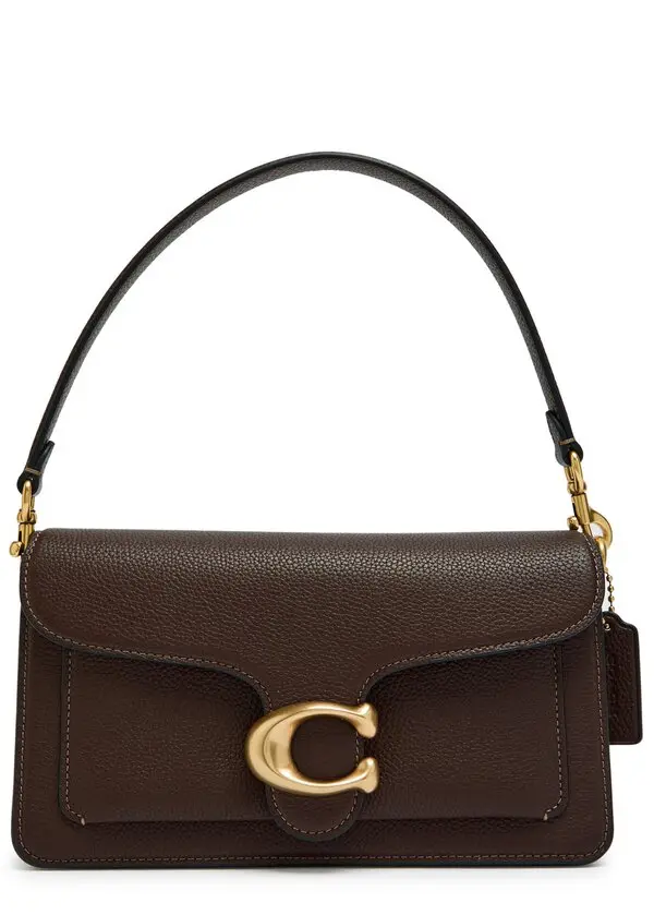 COACH Tabby 26 Grained Leather Shoulder Bag - Brown