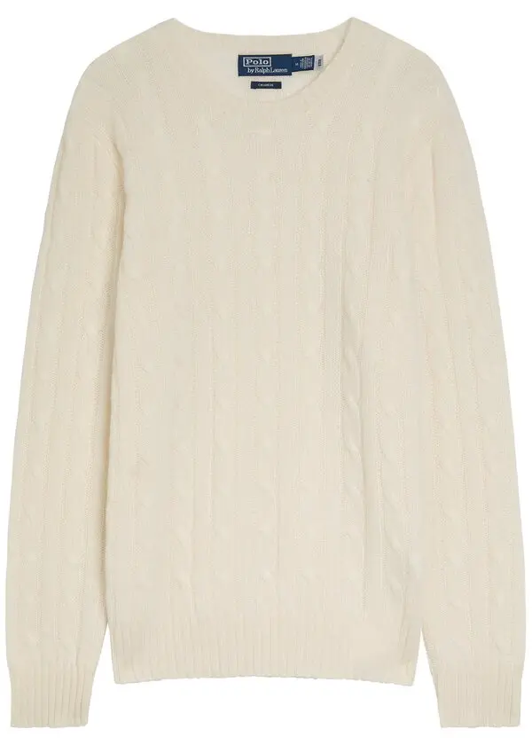Polo Ralph Lauren Cable-knit Cashmere Jumper - Ecru
