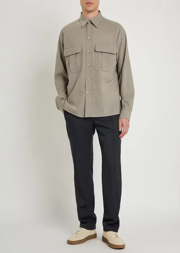 Dolce & Gabbana Wool Shirt - Beige