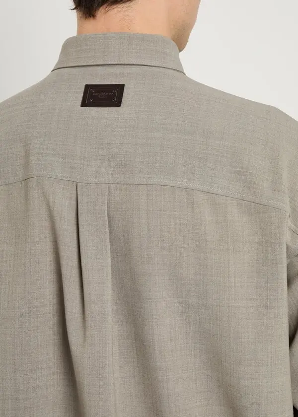 Dolce & Gabbana Wool Shirt - Beige
