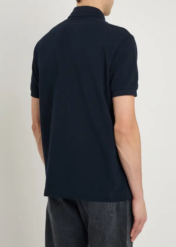 TOD'S Logo-embroidered Piqué Cotton Polo Shirt - Blue