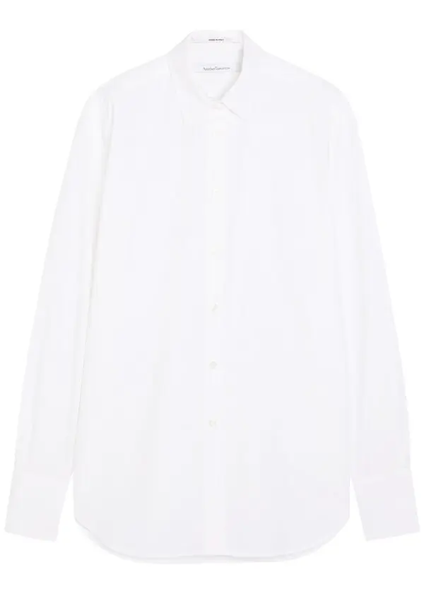 Another Tomorrow Cotton-poplin Shirt