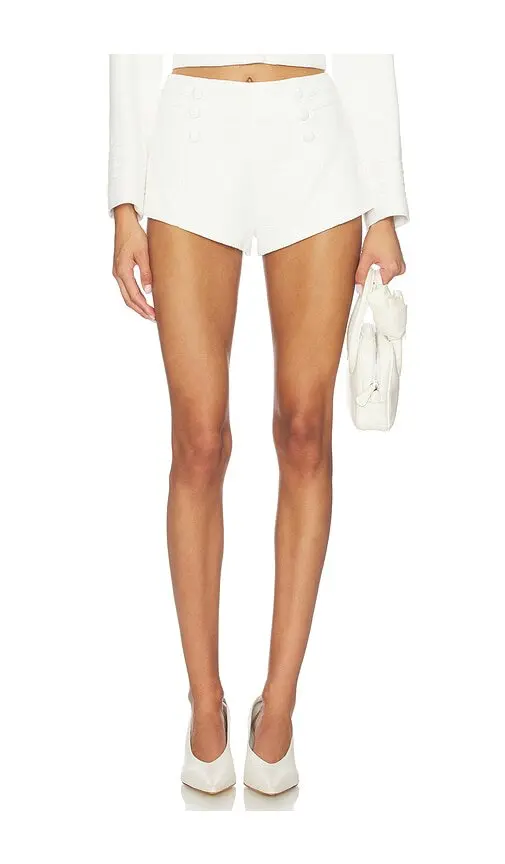 Amanda Uprichard Courtney Shorts - Ivory