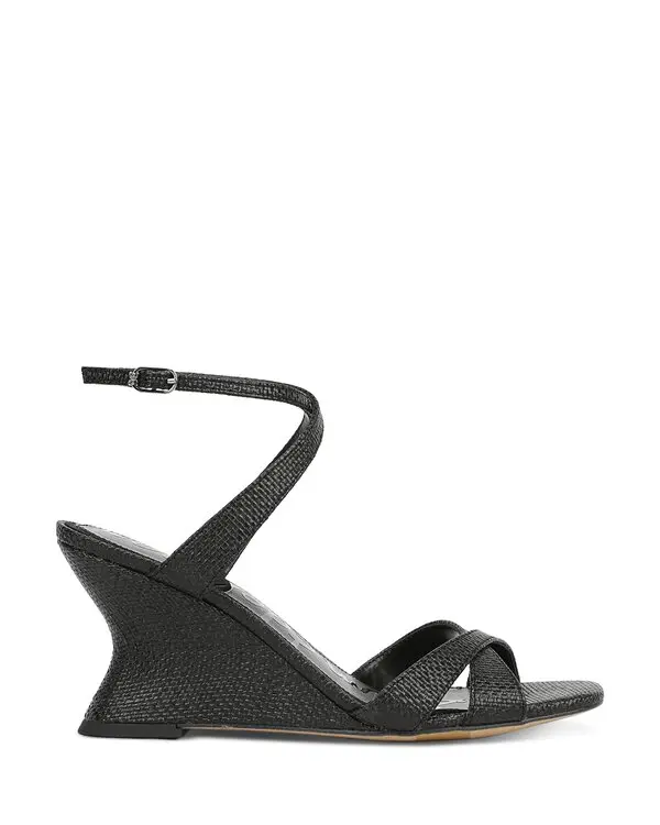 Sam Edelman Davi Wedge Sandals - Black