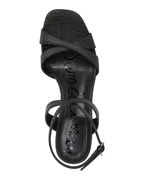 Sam Edelman Davi Wedge Sandals - Black