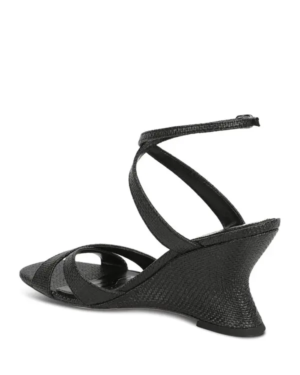 Sam Edelman Davi Wedge Sandals - Black