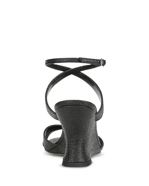 Sam Edelman Davi Wedge Sandals - Black