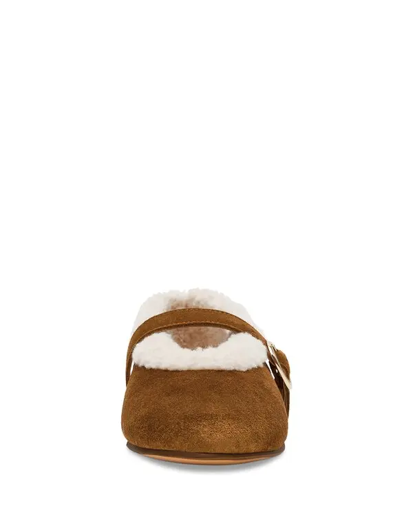 Steve Madden Lodge Ballerina Flats - Chestnut Suede
