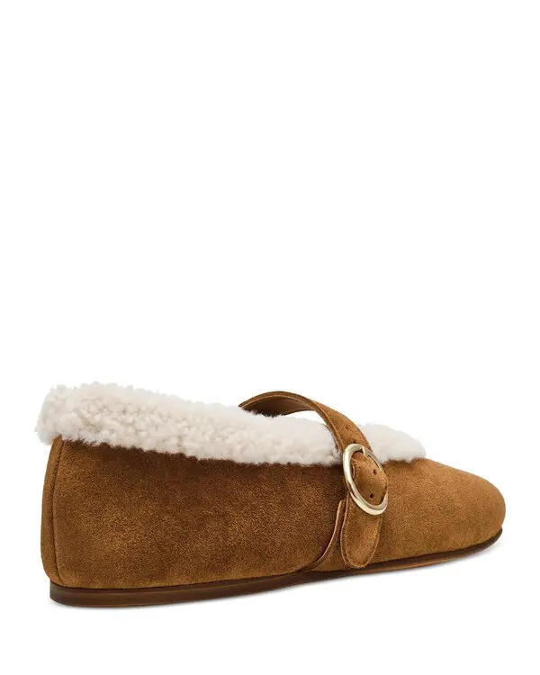 Steve Madden Lodge Ballerina Flats - Chestnut Suede