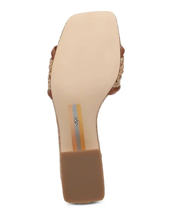 Sam Edelman Waylon Weave Sandals - Cognac/tan