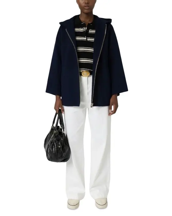 Gerard Darel Patricia Wool Cape Jacket