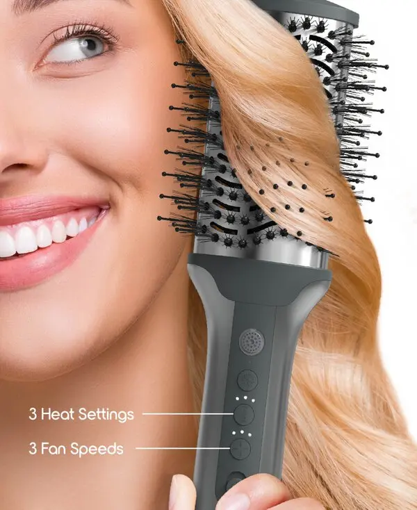 TZUMI Red Light 5-in-1 Dryer Brush And Heat Comb
