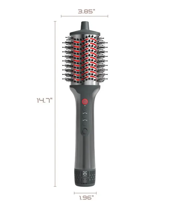 TZUMI Red Light 5-in-1 Dryer Brush And Heat Comb
