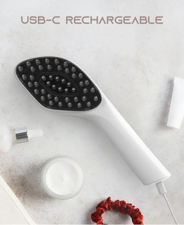 TZUMI Red Light Rechargeable Dry Paddle Brush