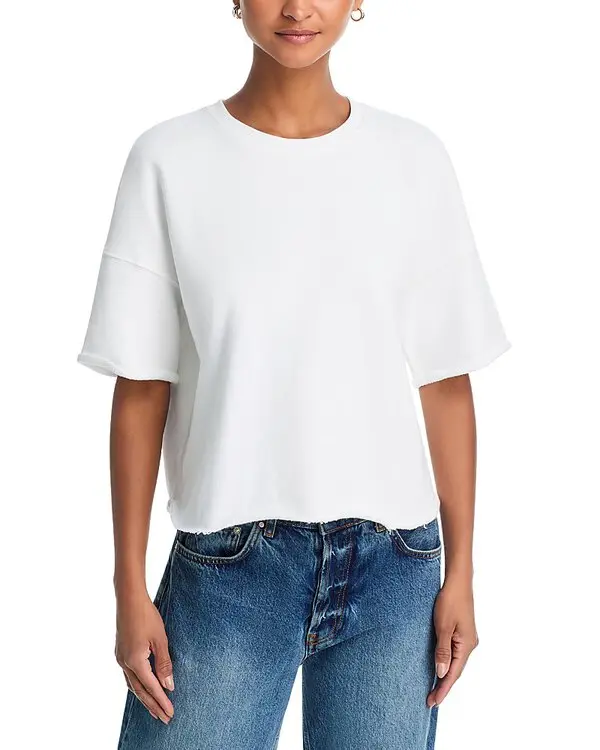 PERFECTWHITETEE Ezra Short Sleeve Sweatshirt