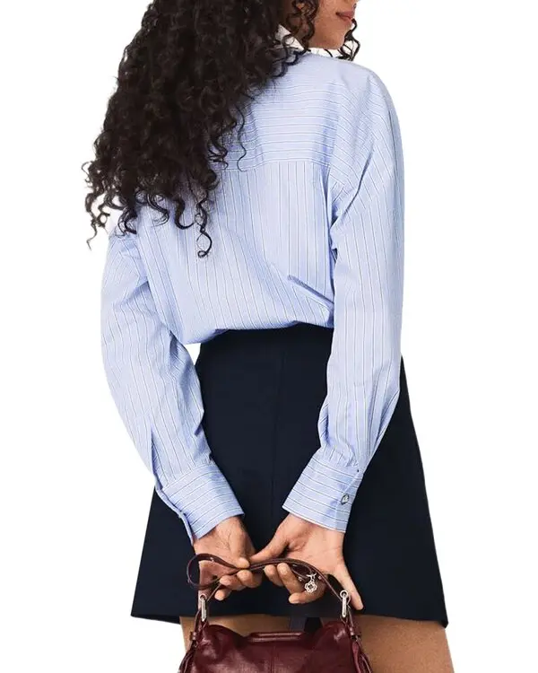 Maje 2-in-1 Shirtdress - Blue Sky