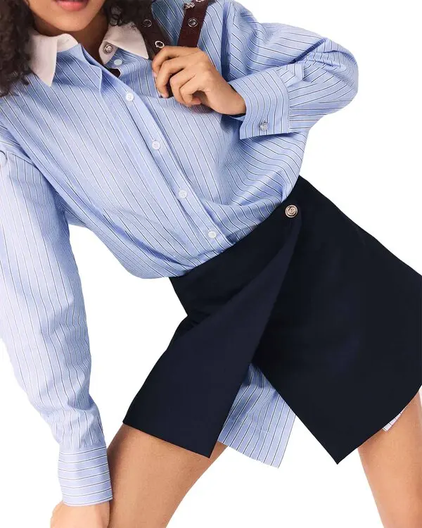 Maje 2-in-1 Shirtdress - Blue Sky