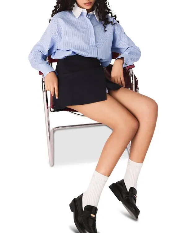 Maje 2-in-1 Shirtdress - Blue Sky