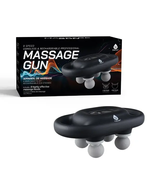PURSONIC 9-speed Deep Tissue Massage Gun Â Cordless - No Color