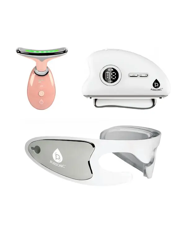 PURSONIC Led Rejuvenation Bundle Â 7-in-1 Sculpting Wand - White