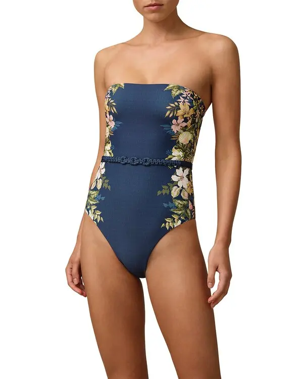 MONTE & LOU Bandeau One-piece Swimsuit