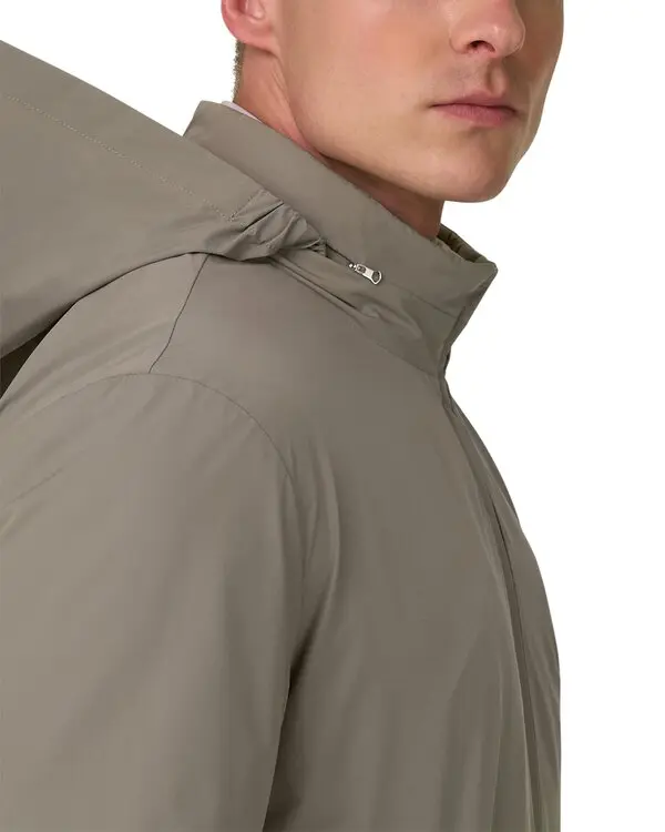 Boggi Milano Technical Fabric Bomber Jacket - Mud