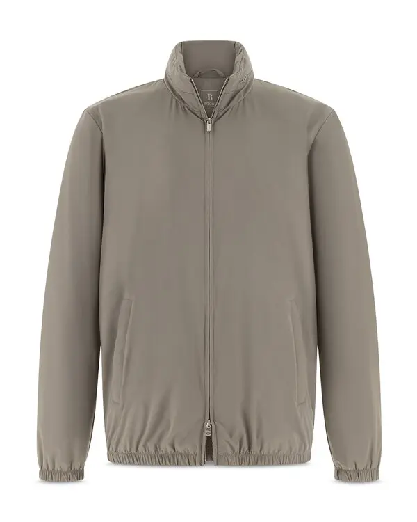 Boggi Milano Technical Fabric Bomber Jacket - Mud