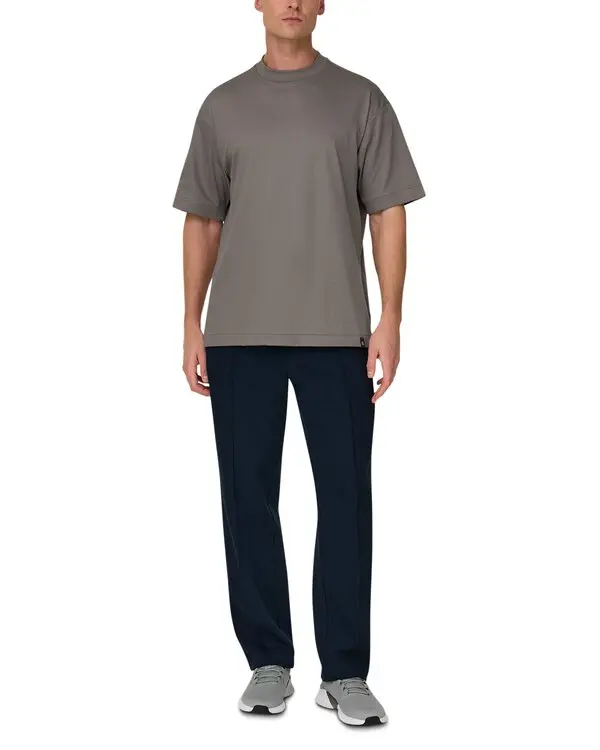 Boggi Milano Short Sleeve S Cafe Rib T Shirt - Mud