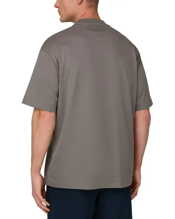 Boggi Milano Short Sleeve S Cafe Rib T Shirt - Mud