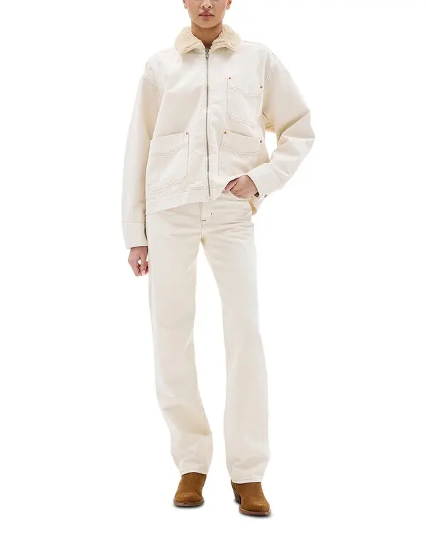 SLVRLAKE Pheonix High-rise Straight Leg Jeans