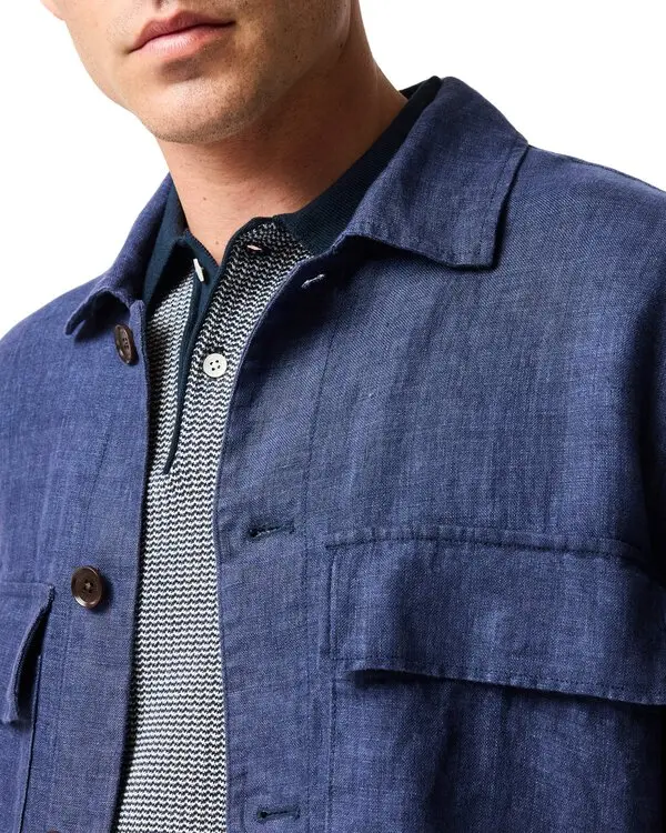 Rodd & Gunn Resort Linen Shirt - Marine