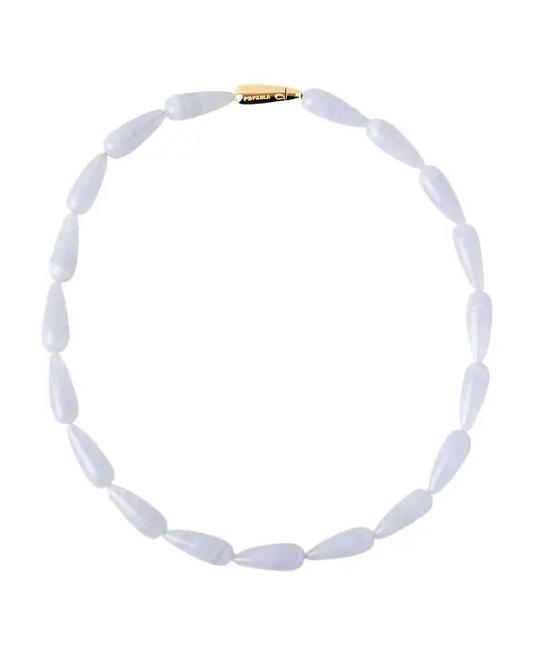 PDPAOLA Drop Necklace - Blue Agate
