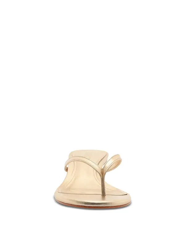 Schutz Carolyn Thong Sandals - Platina