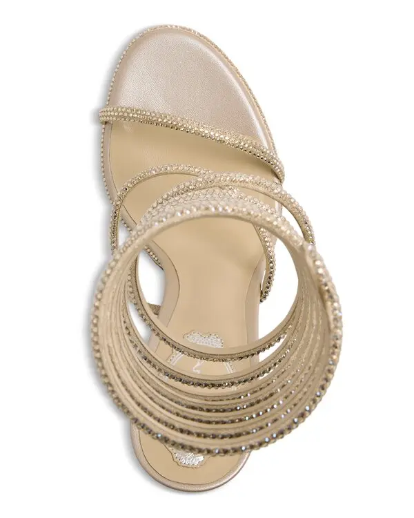 Rene Caovilla Super Cleo Crystal Sandals