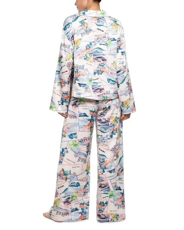 MIDNIGHT BAKERY Satin Pajama Set - Cream