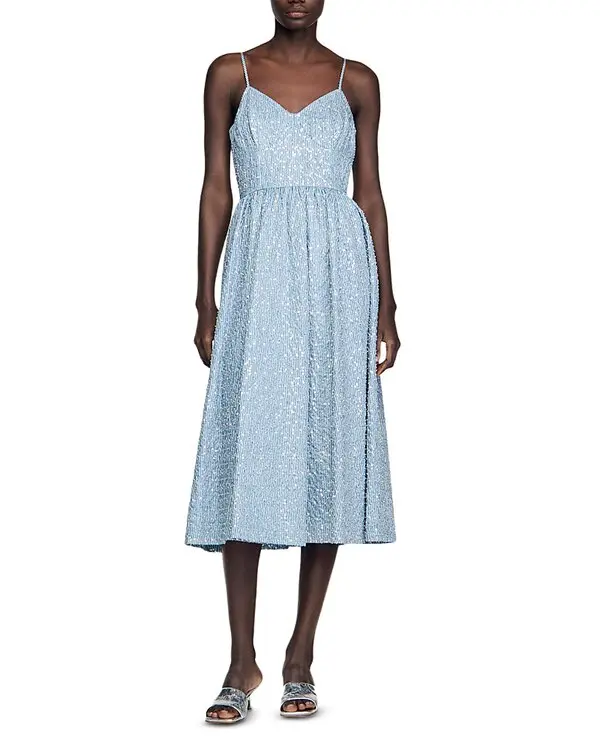 Sandro Iseanna Sequin Dress