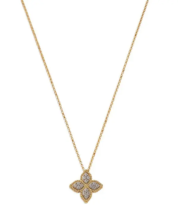 Roberto Coin 18k Gold Diamond Pendant Necklace - White/gold