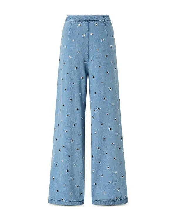 Pinko Stiratrici Chambray Pants
