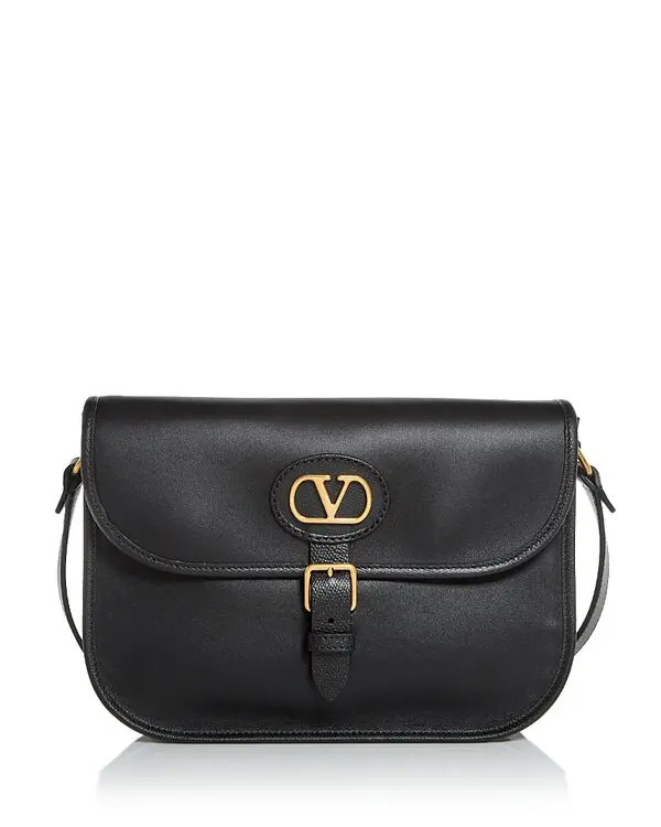 Valentino Garavani Antibes Leather Crossbody Bag - Black