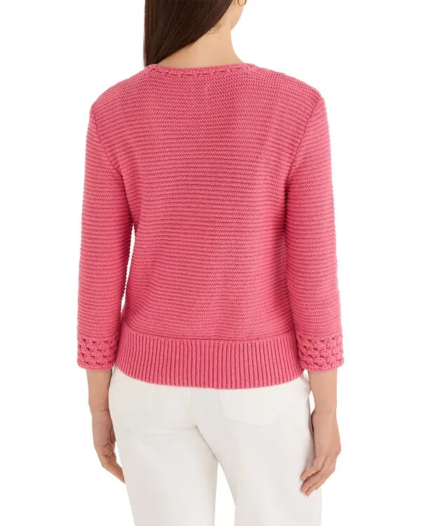 NIC+ZOE Edged Pop Stitch Sweater