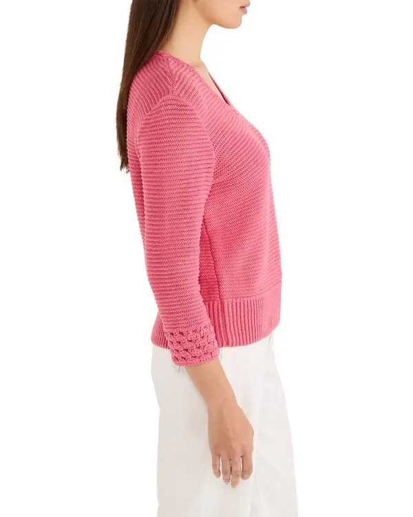 NIC+ZOE Edged Pop Stitch Sweater