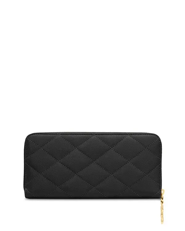 Saint Laurent Cassandre Bijou Zip Wallet - Black