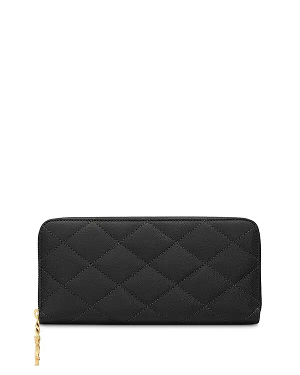 Saint Laurent Cassandre Bijou Zip Wallet - Black